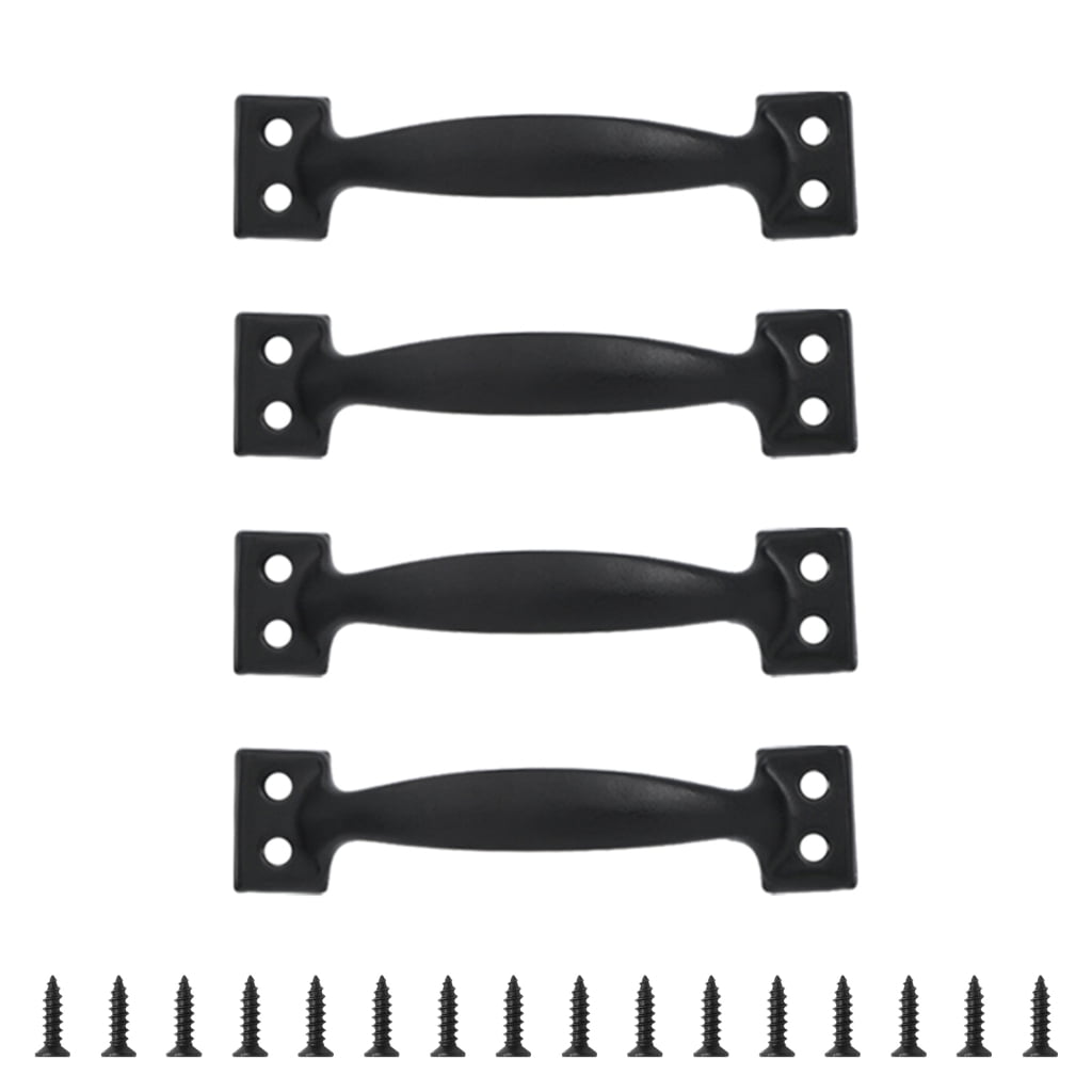 WINDLAND 4pcs Metal Utility Handles for Cabinets and Wood Fences Barn ...