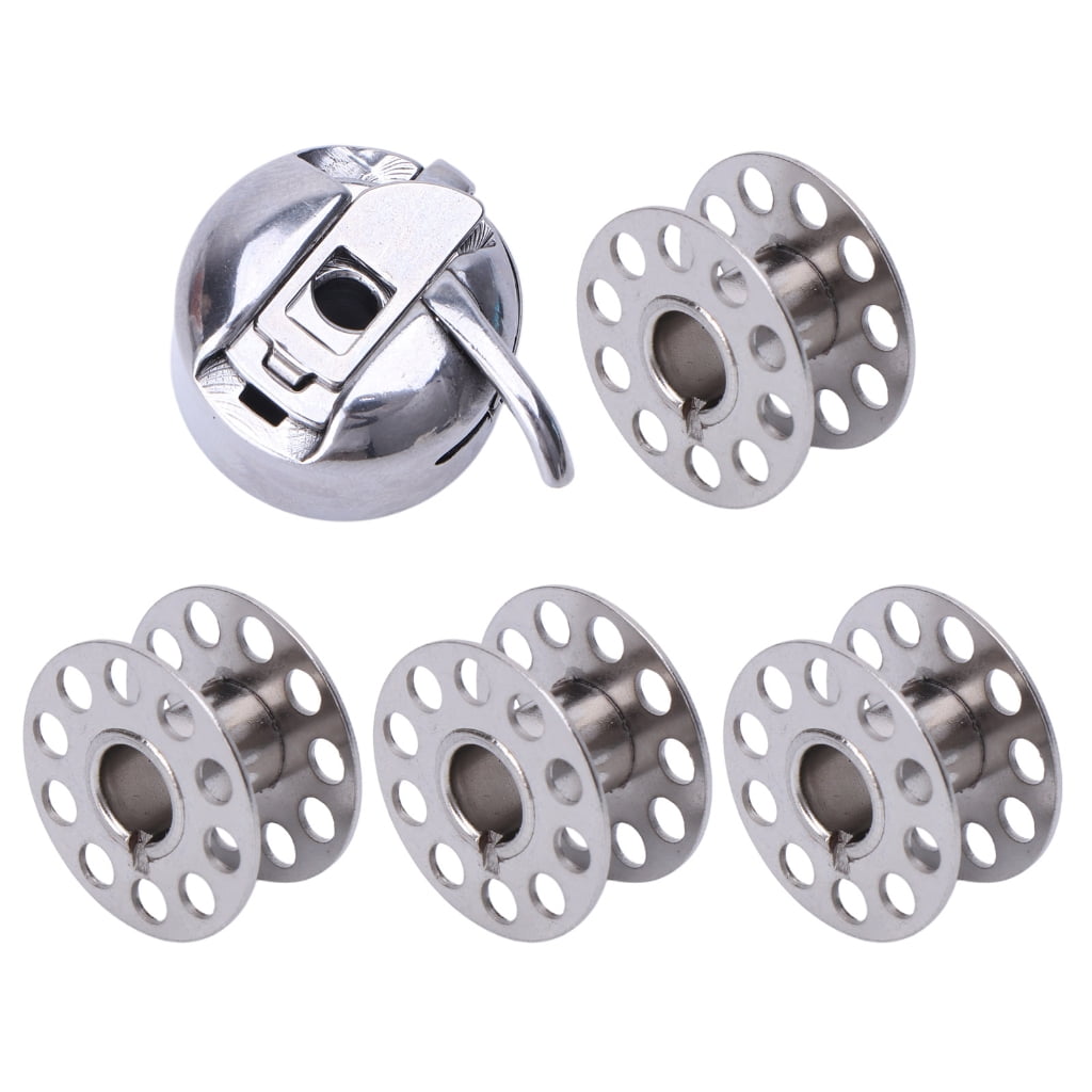 WINDLAND 5 Bobbin+1 Bobbin for Case Set Sewing Machine New - Walmart.com
