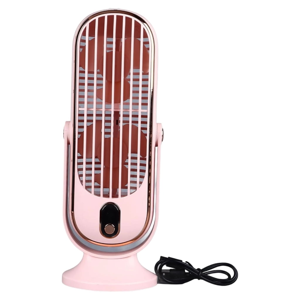 WINDLAND 5 Speed Adjustable Tower Fan Brushless Desk Fan with LED ...