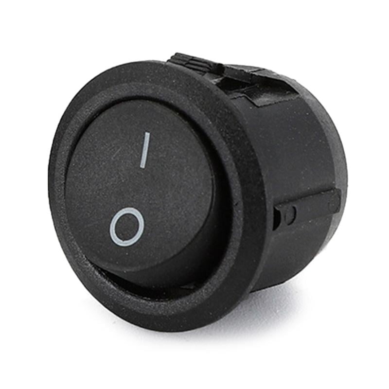 WINDLAND 5Pcs 250V 6A 125V 10A Round Boats Marine Toggle Switches 2 Pin ...