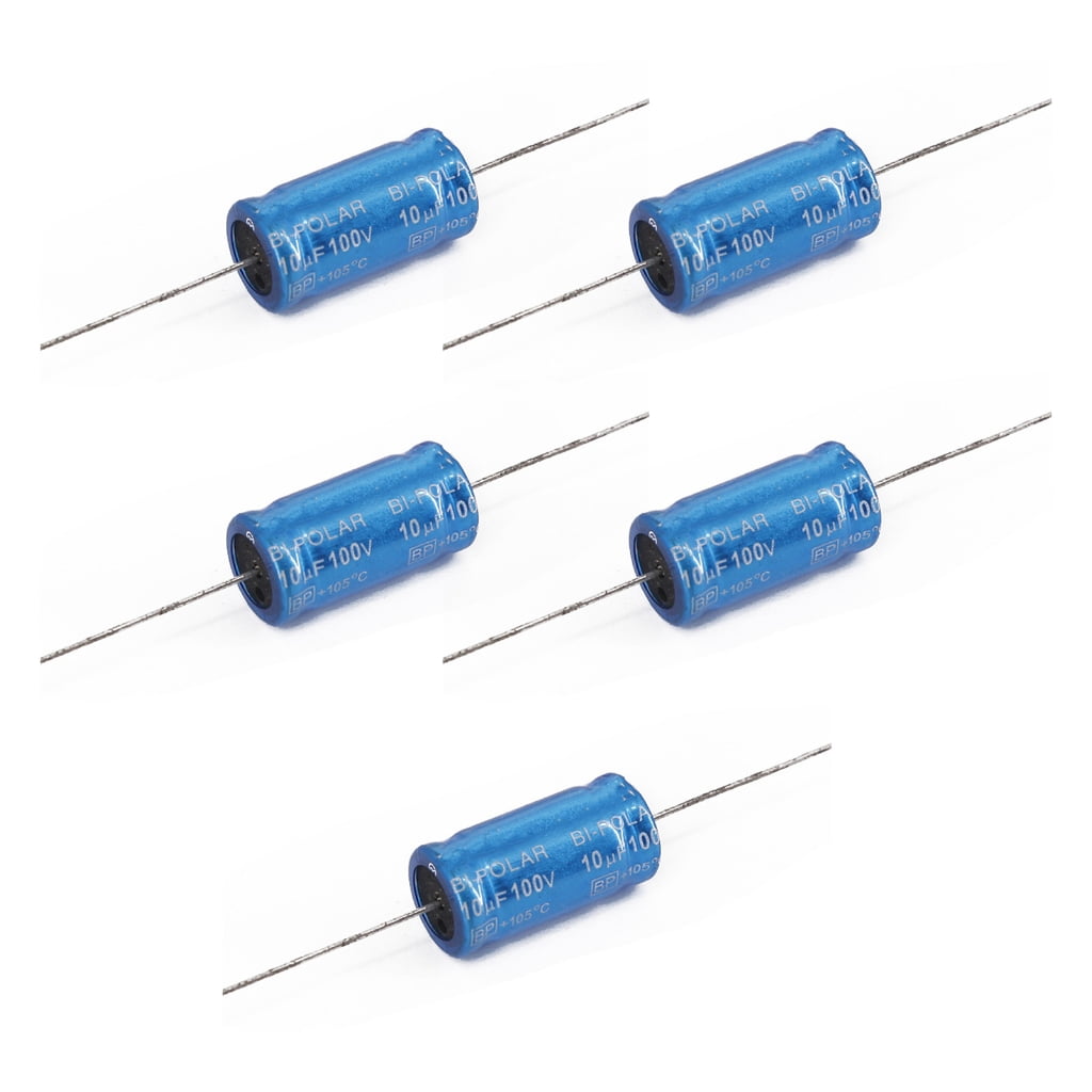 WINDLAND Set of 5pcs 100V Aluminum Electrolytic Capacitors 1.5-15uF ...