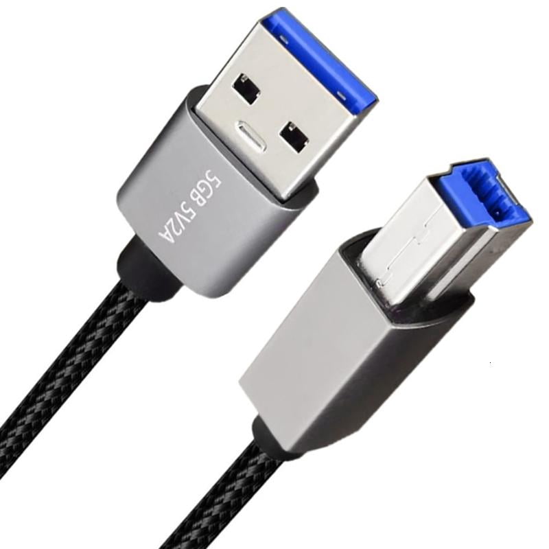WINDLAND 5V2A 5Gbps High Speed USB Printer Cable A to B Male Data ...