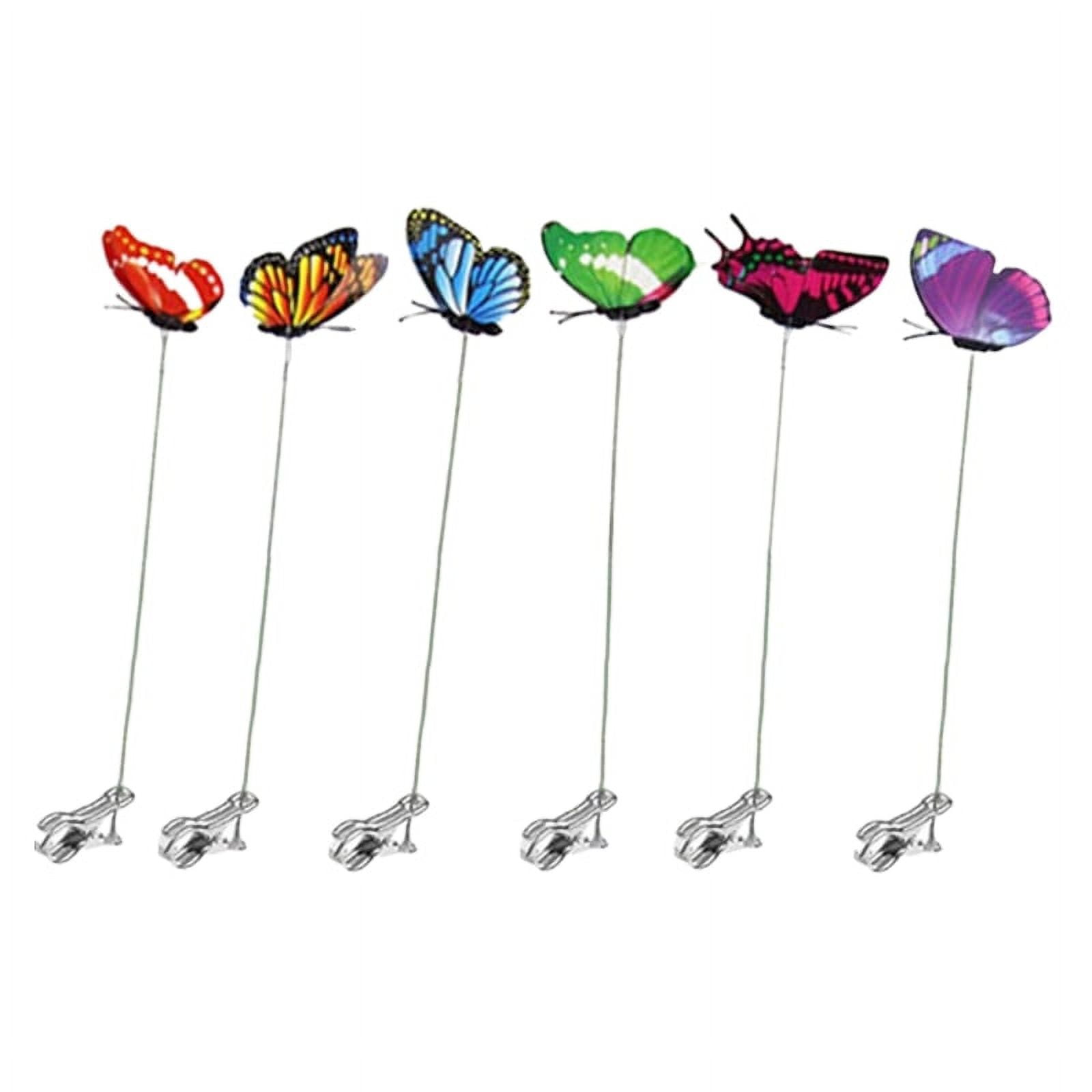 WINDLAND 5pcs Garden Butterfly Clip Outdoor Decor Colorful Butterflies ...