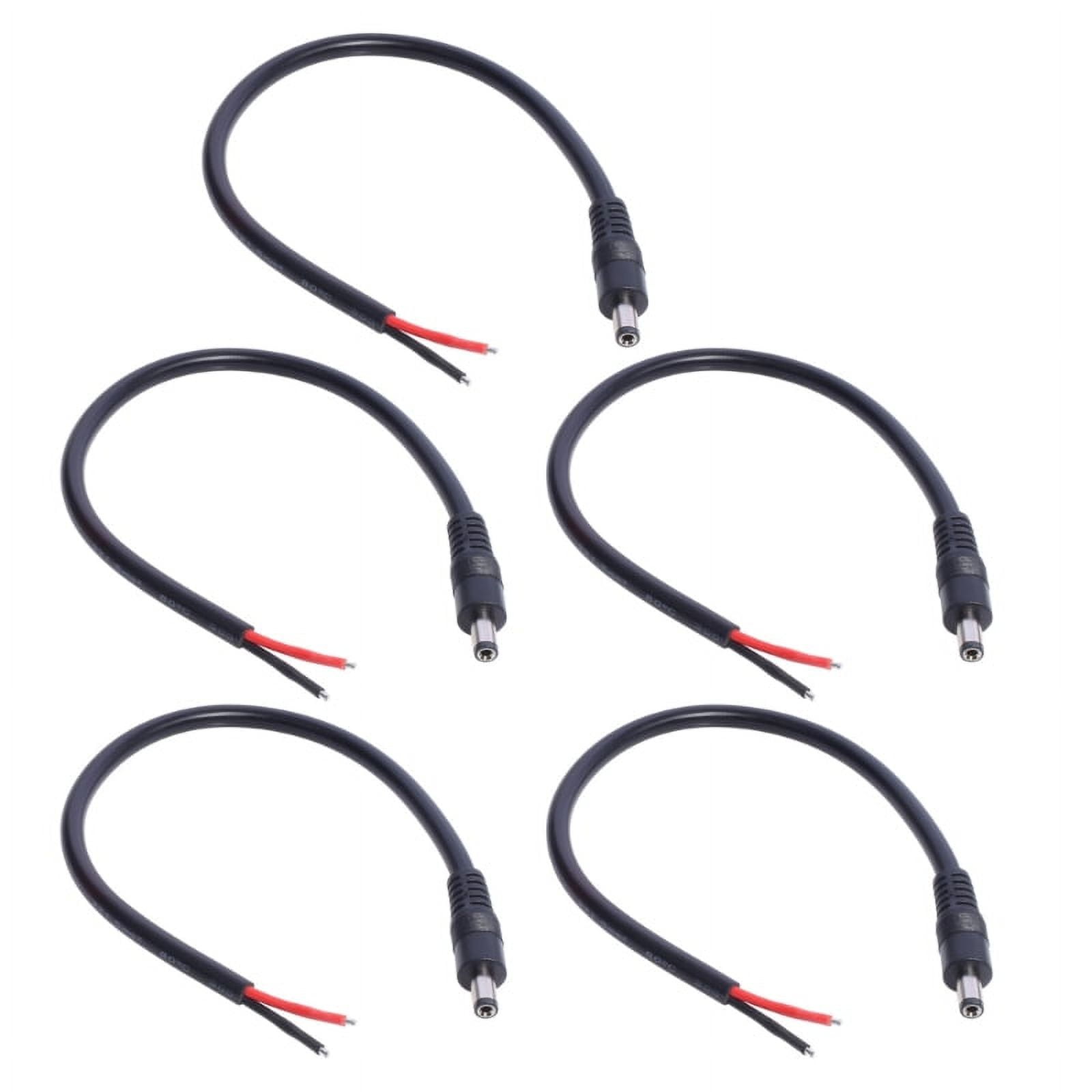 WINDLAND 5x30cm DC5521 Power Pigtail Cable Cord 14AWG 5.5mm x 2.1mm ...