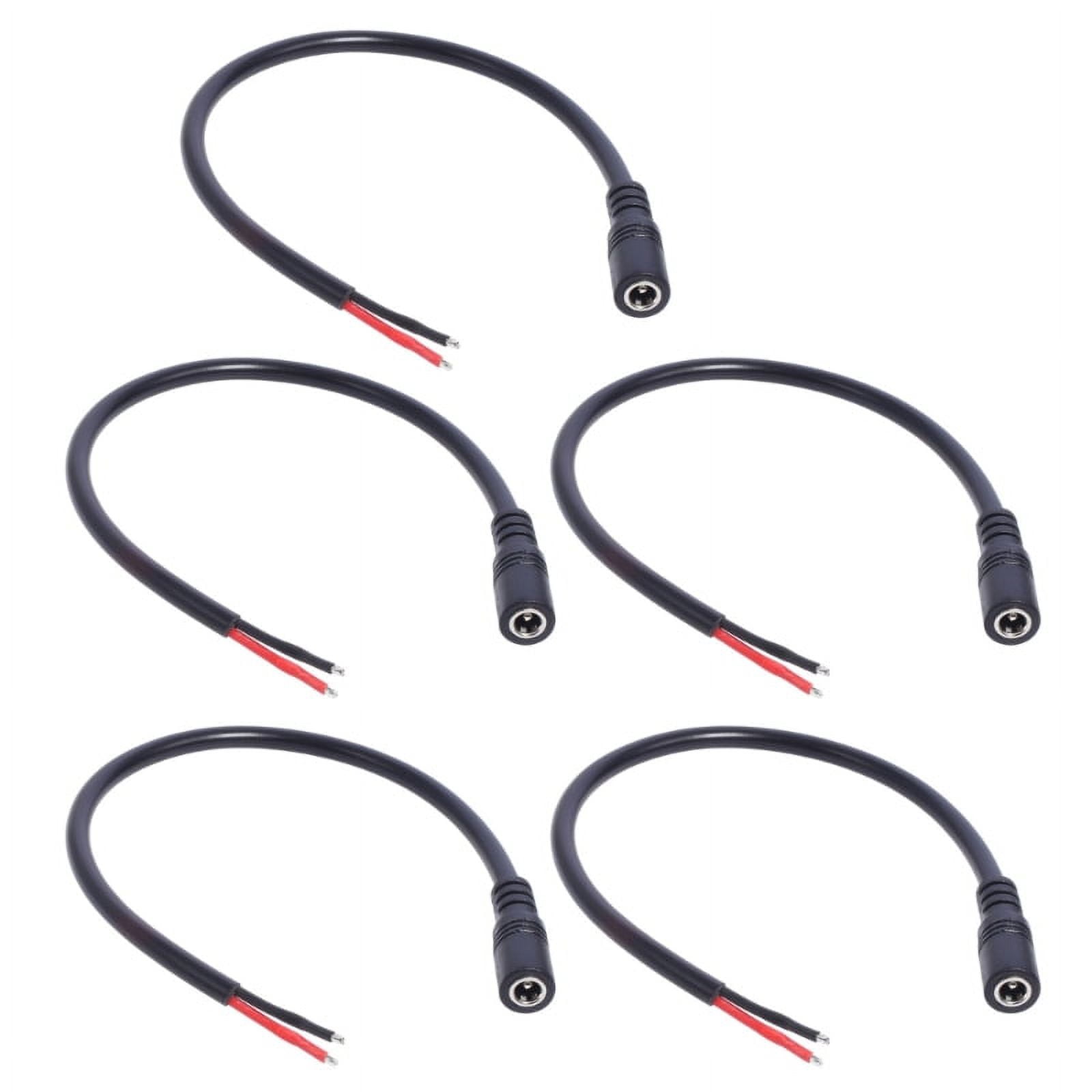 WINDLAND 5x30cm DC5521 Power Pigtail Cable Cord 14AWG 5.5mm x 2.1mm ...