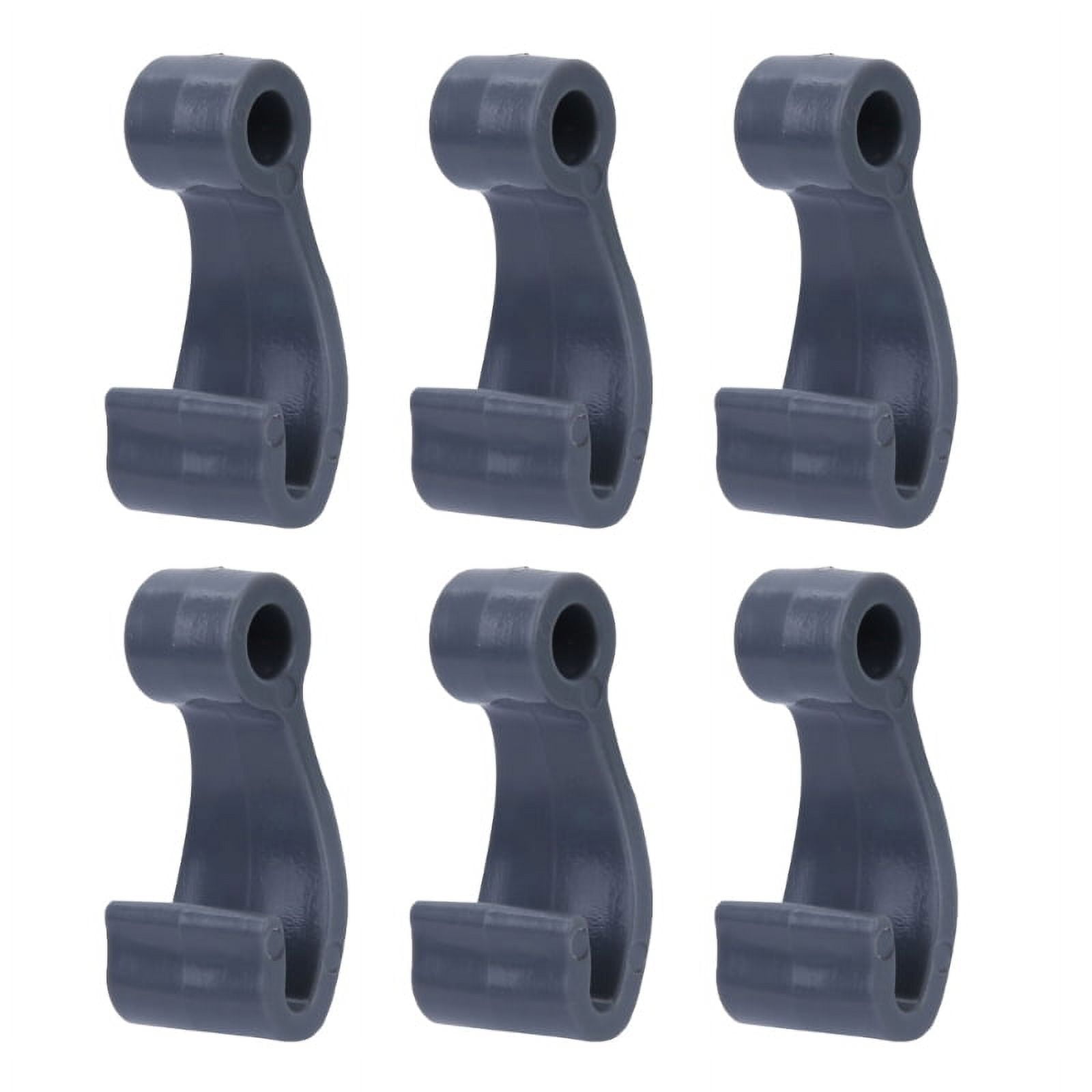 WINDLAND 6 Pcs Kayak J Shape Hooks Bungee Hooks Plastic Snap Fasten ...
