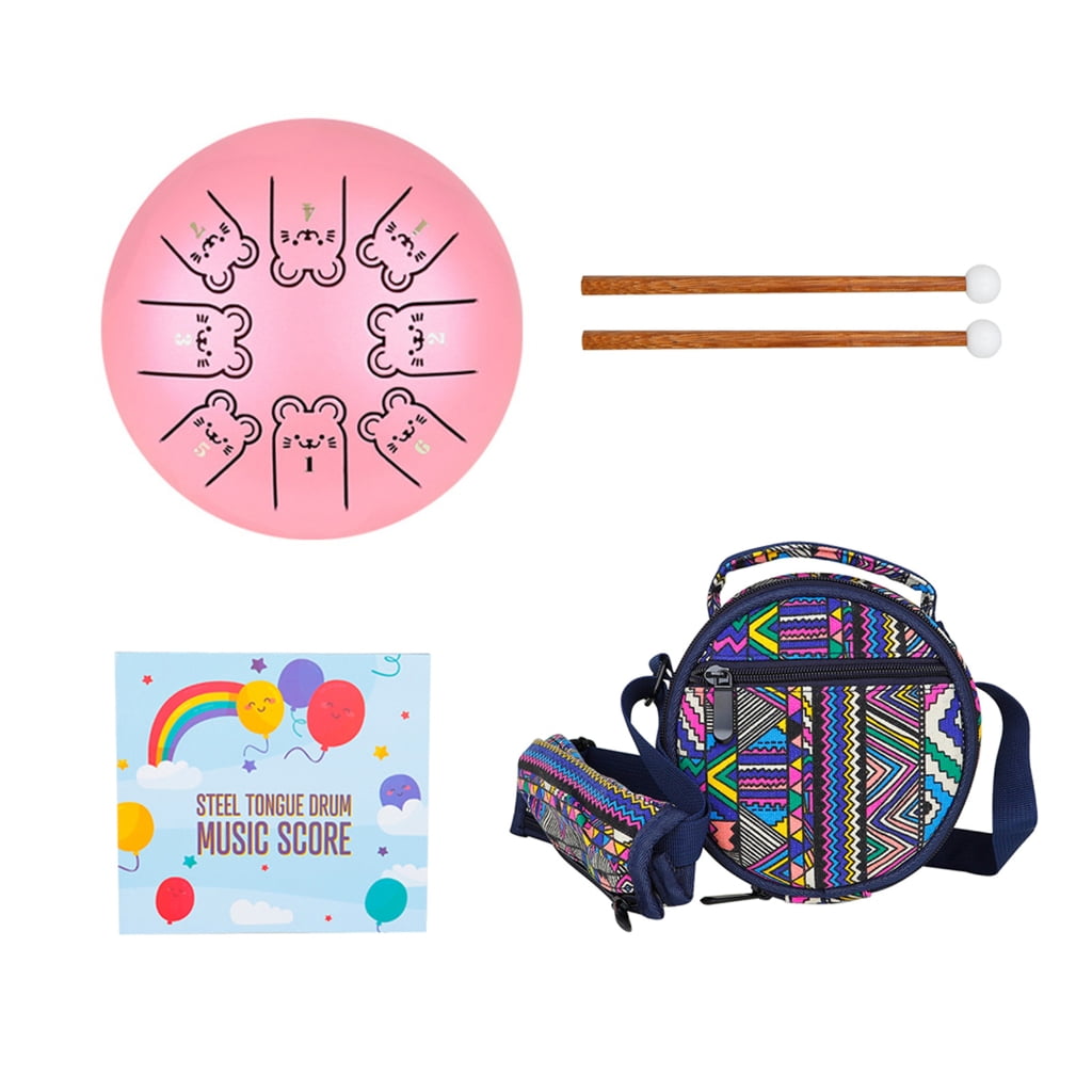 WINDLAND 8-Tone Steel Tongue Drum C Key Percussion Instrument Handpan ...