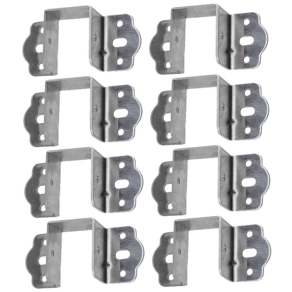 WINDLAND 8pcs Bed Frame Lock Metal Clamps Frame Stabilizers for ...