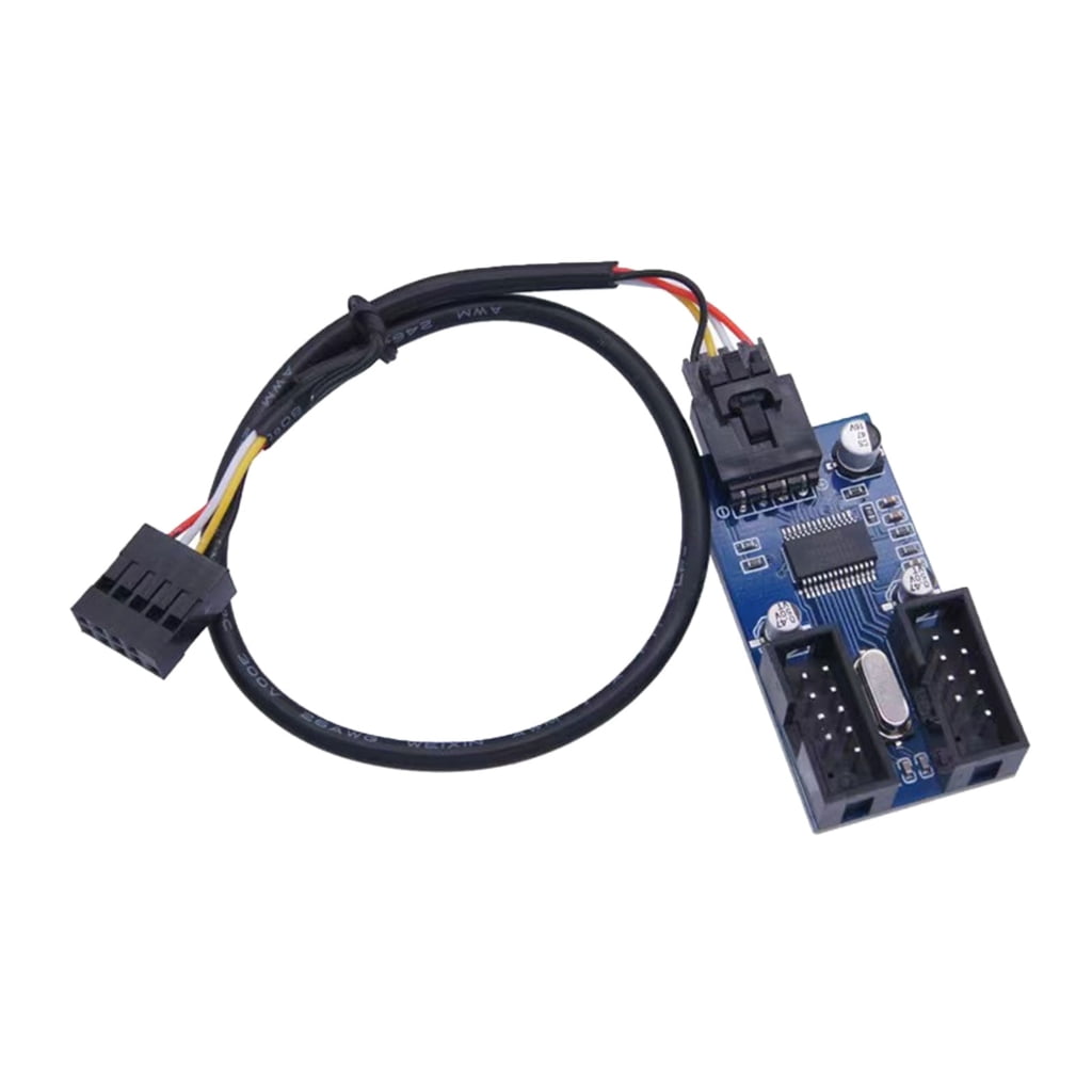 WINDLAND 9Pin USB Splitter Motherboards USB 9Pin Interfaces Header ...