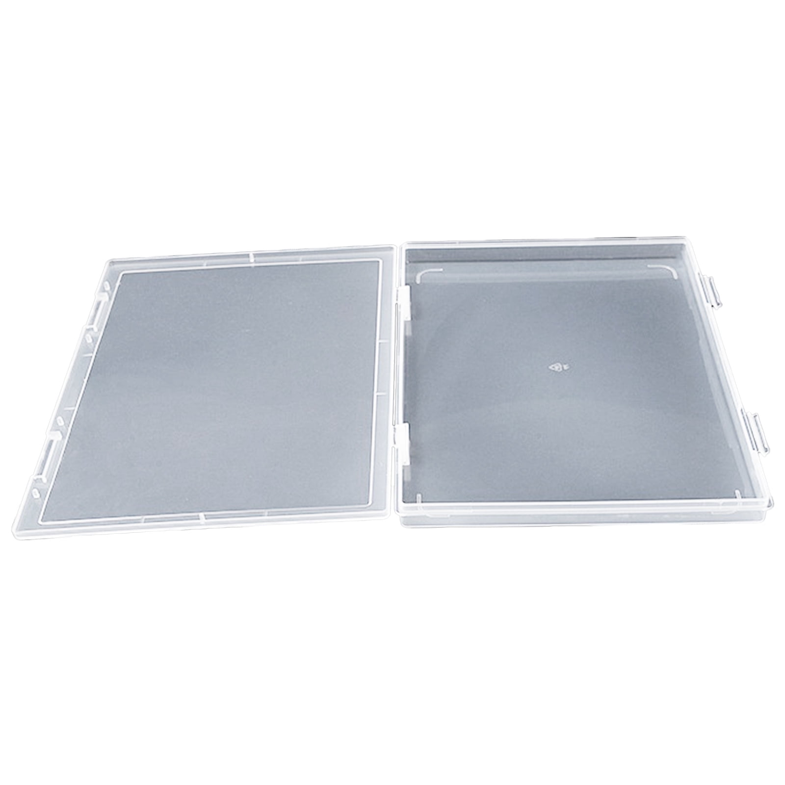 WINDLAND A4 File Storage Box Portable Project for Case Clear Plastic ...