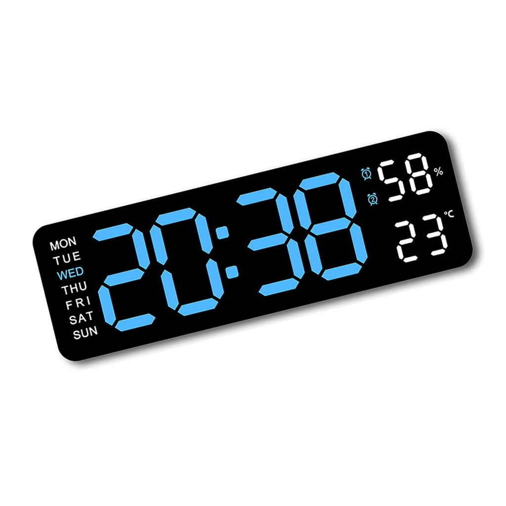 WINDLAND Adjustment Brightness Digital Clock with Alarm and Week Date ...