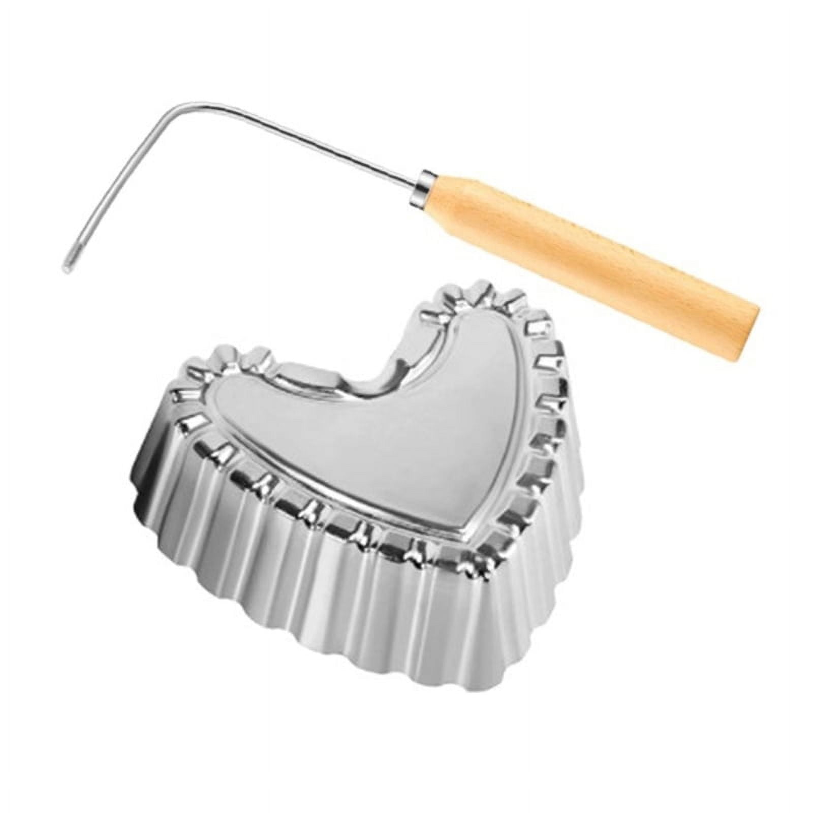 WINDLAND Aluminum Alloy Swedish Rosette Iron Maker Bunuelos Mold Waffle ...