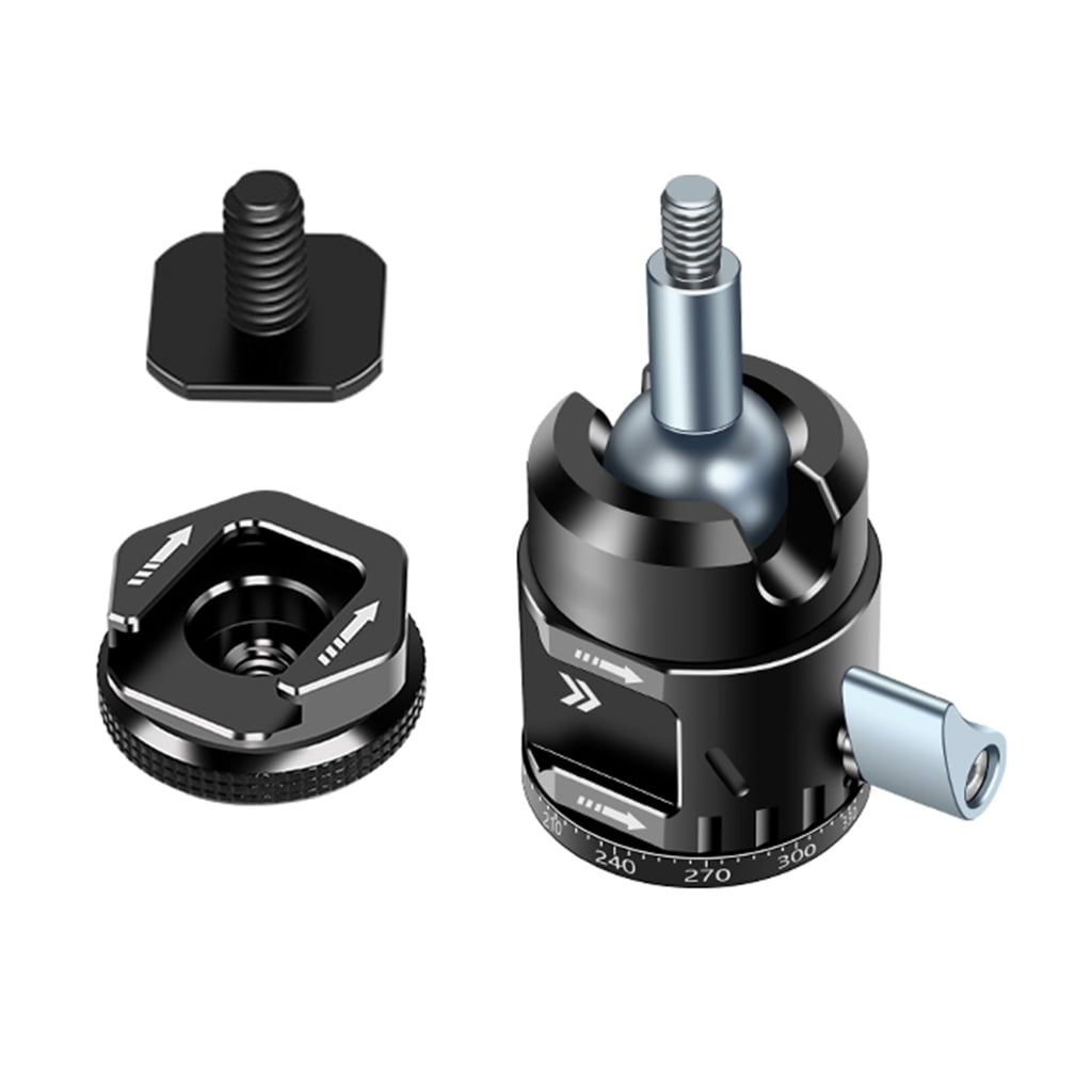 WINDLAND Aluminum Tripod Mount Head with 1/4inch Screw for Easy ...