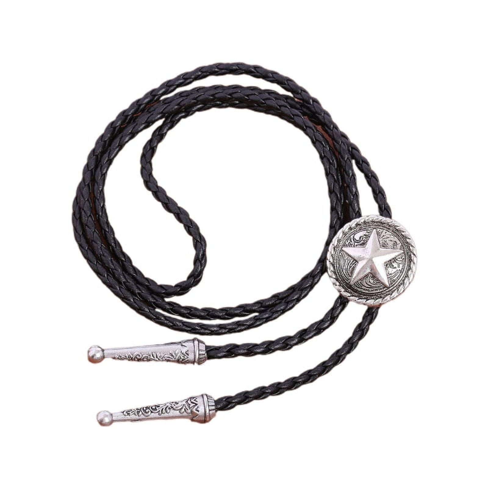 WINDLAND American Bolo Tie Vintage Western Punk Cowboy Star Pendant ...
