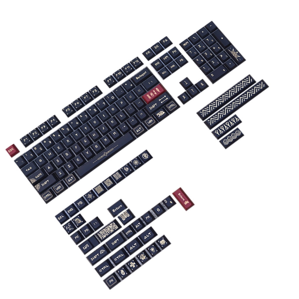 WINDLAND 142 Keycaps PBT Original Height Dye Sublimation Process ...