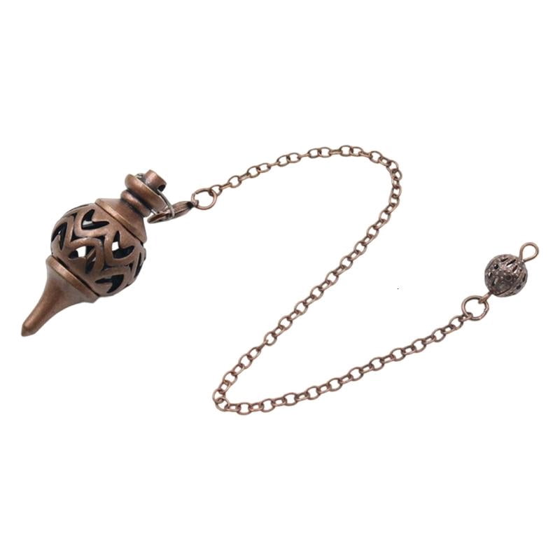 WINDLAND Antique Style Hollow Copper Pendulum for Dowsing Vintage ...