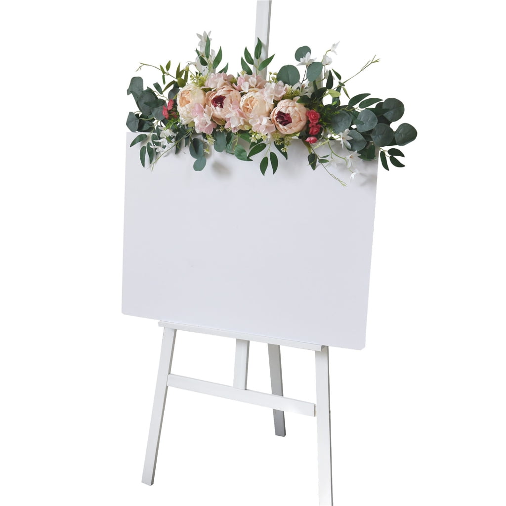 WINDLAND Artificial Flower Swag Wedding Ceremony Sign Flower for ...