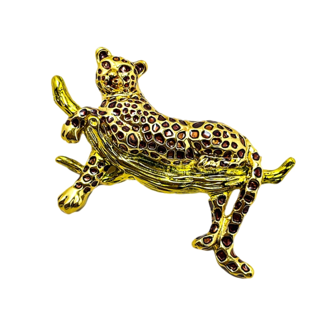 WINDLAND Artistic 3D Panther Pin Secure Metal Clasp Elegant Outfit ...