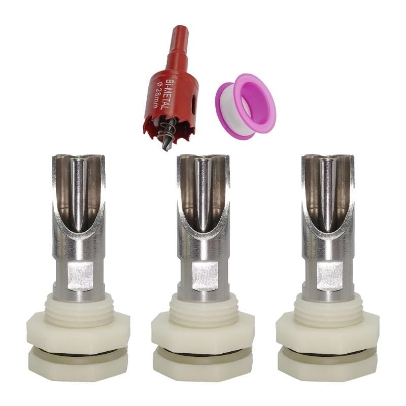 WINDLAND Automatic Pigs Drinker Set with Brass Connectors for Efficient ...