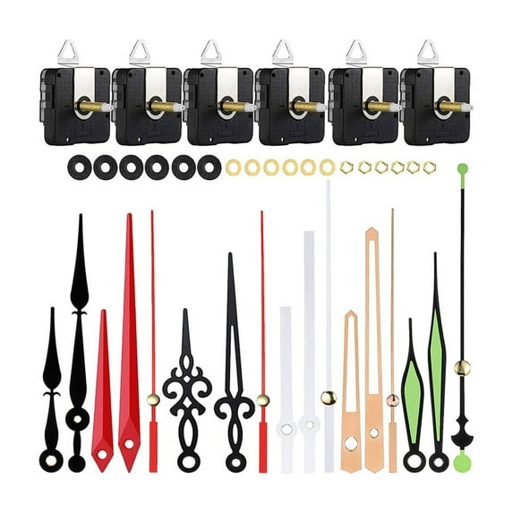 WINDLAND Black / Gold Pendulum Clock Movement Set for Clock Repair or ...