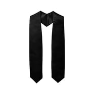 Jarengo Unisex Adult Plain Graduation Stole Sash, Black - Walmart.com