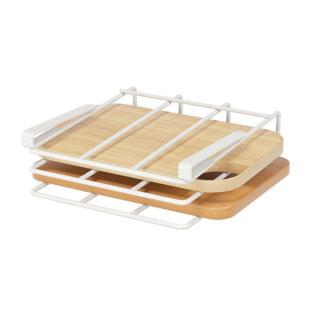 WINDLAND Black/White Metal Kitchen Rack Functional Storage Rack for ...