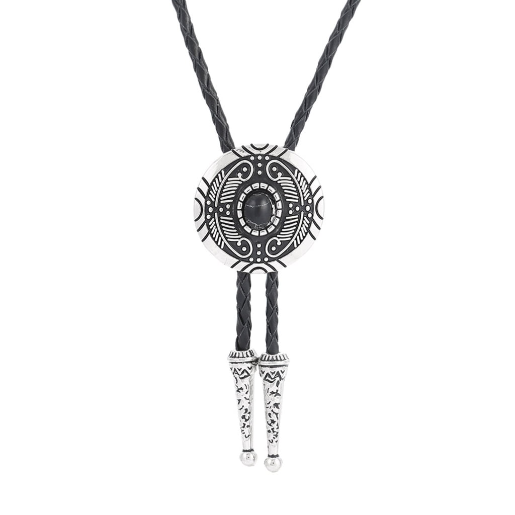 WINDLAND Bolo Tie for Men Western Cowboy Style Necktie with Carved ...