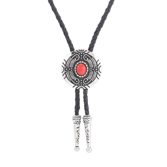 WINDLAND Bolo Tie for Men Western Cowboy Style Necktie with Carved ...