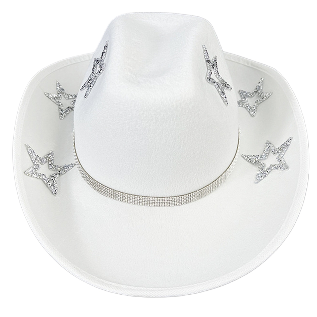 WINDLAND Bride Party Hat Crystal Panama Hat for Male Female Dancing ...