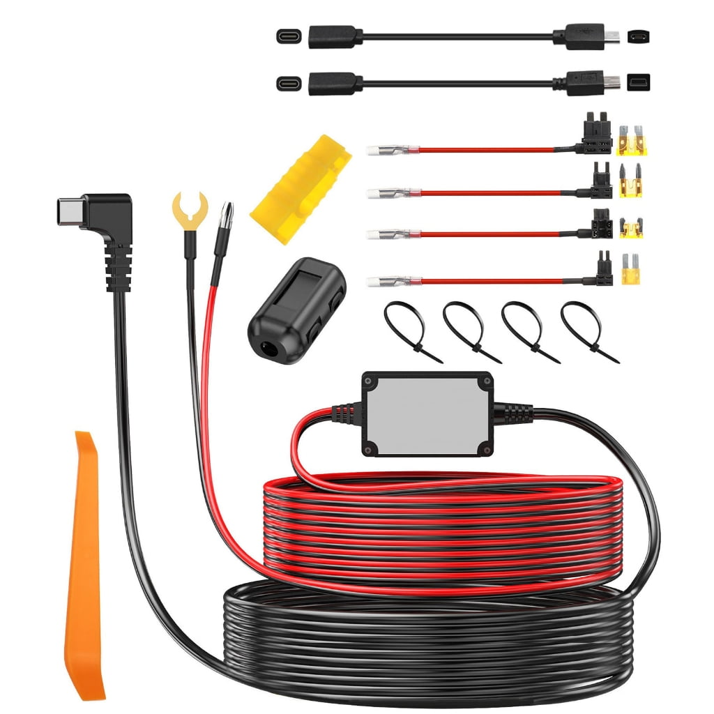 WINDLAND Car Charger Hardwire Kit USB C 12V/24V to 5V Converter for ...