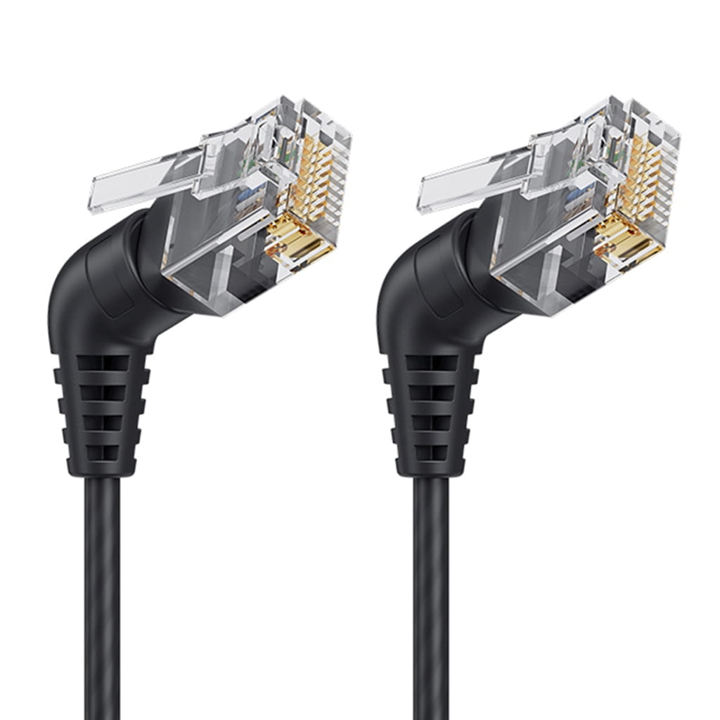 WINDLAND Cat6A Ethernet Cable Rj45 360 Rotation Ethernet Slim Patches ...