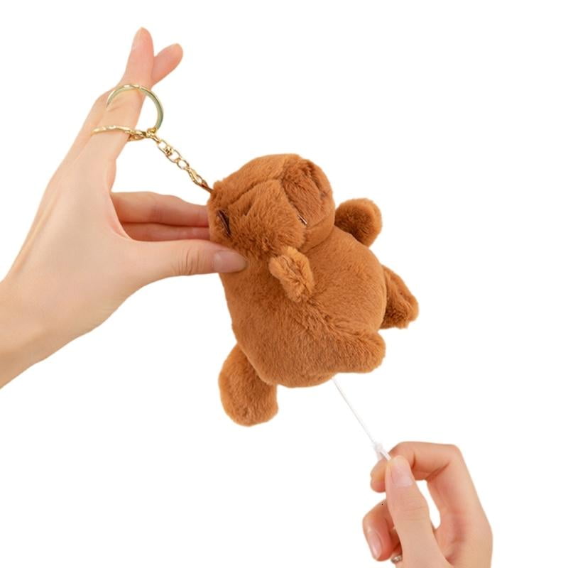 WINDLAND Charm Elegant Capybaras Key Holder Plush Toy with Mix Costumes ...