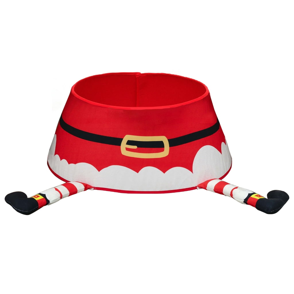 WINDLAND Christmas Tree Base Collar with Sequins Portable Tree Stand ...