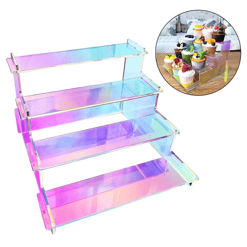 WINDLAND Clear Acrylic Risers Display Stand for Display Or Collections ...