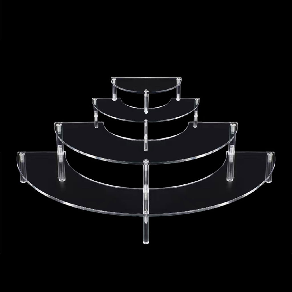 WINDLAND Clear Acrylic Shelf Risers Multi Tiers Display Stand for ...