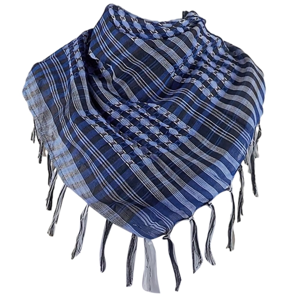 WINDLAND Colorblock Houndstooth Shemagh Scarf Keffiyeh Arab Head Wrap ...