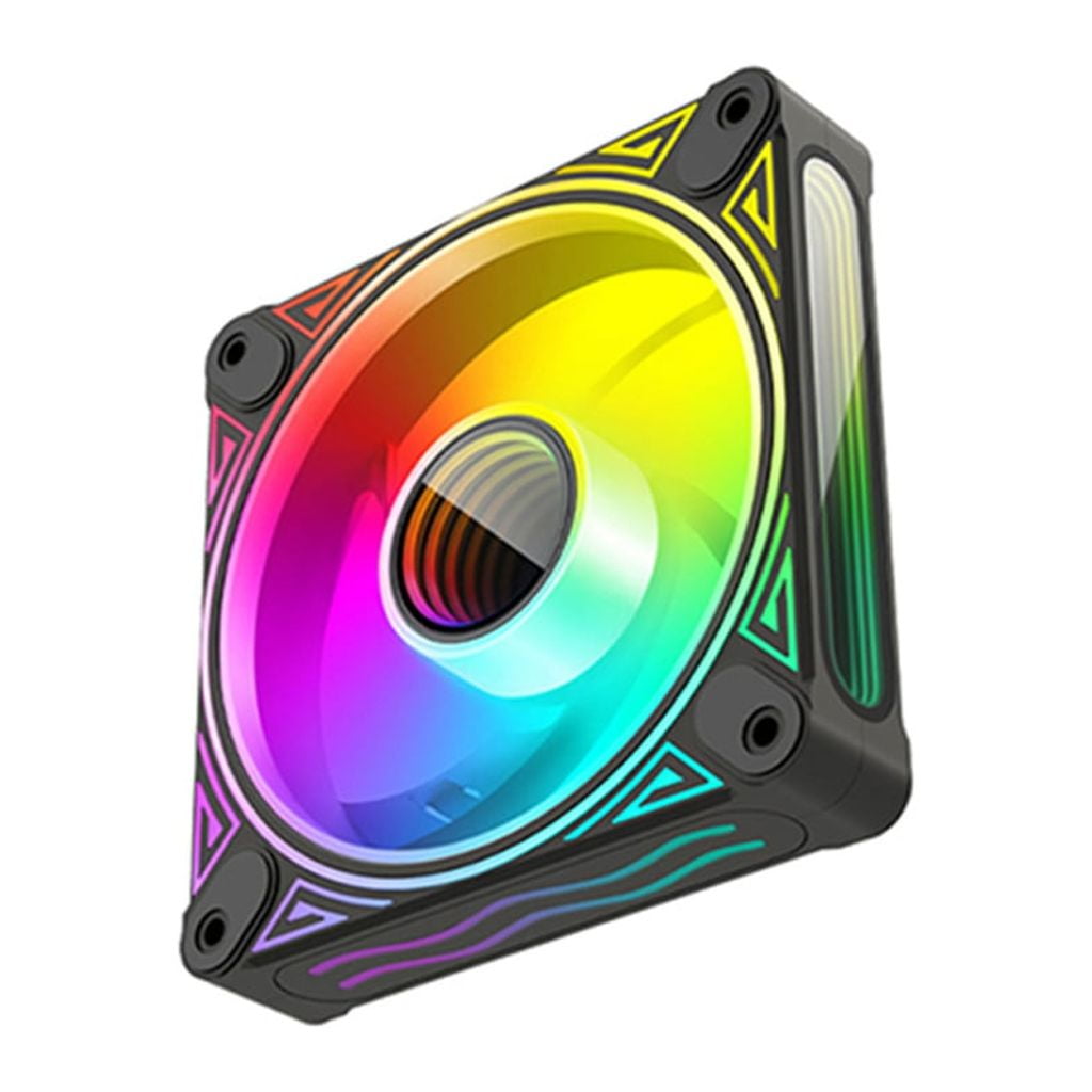 WINDLAND Computer PC Fan Adjustable ARGB Cooling Fan 120mm Silent ...