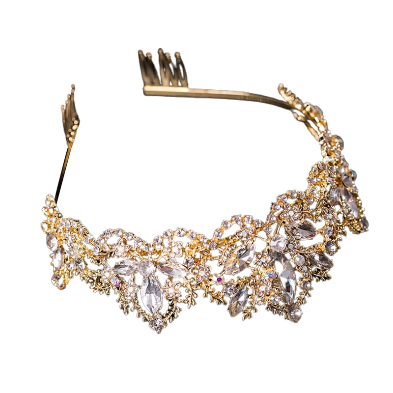WINDLAND Crystal Tiara Crowns for Women Girls Princess Elegant Bridal ...