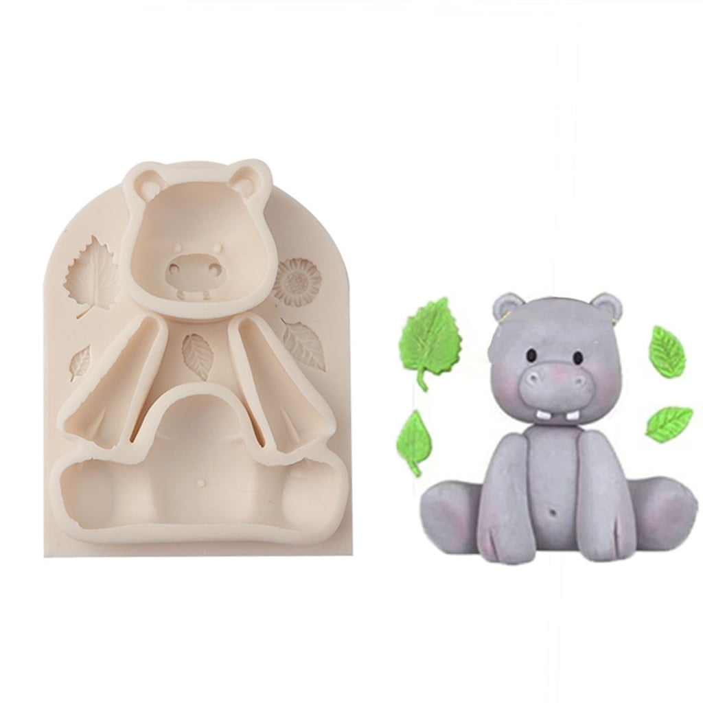 WINDLAND Cute Elephant Giraffe Mold Silicone Mold Animal Shape Candy ...
