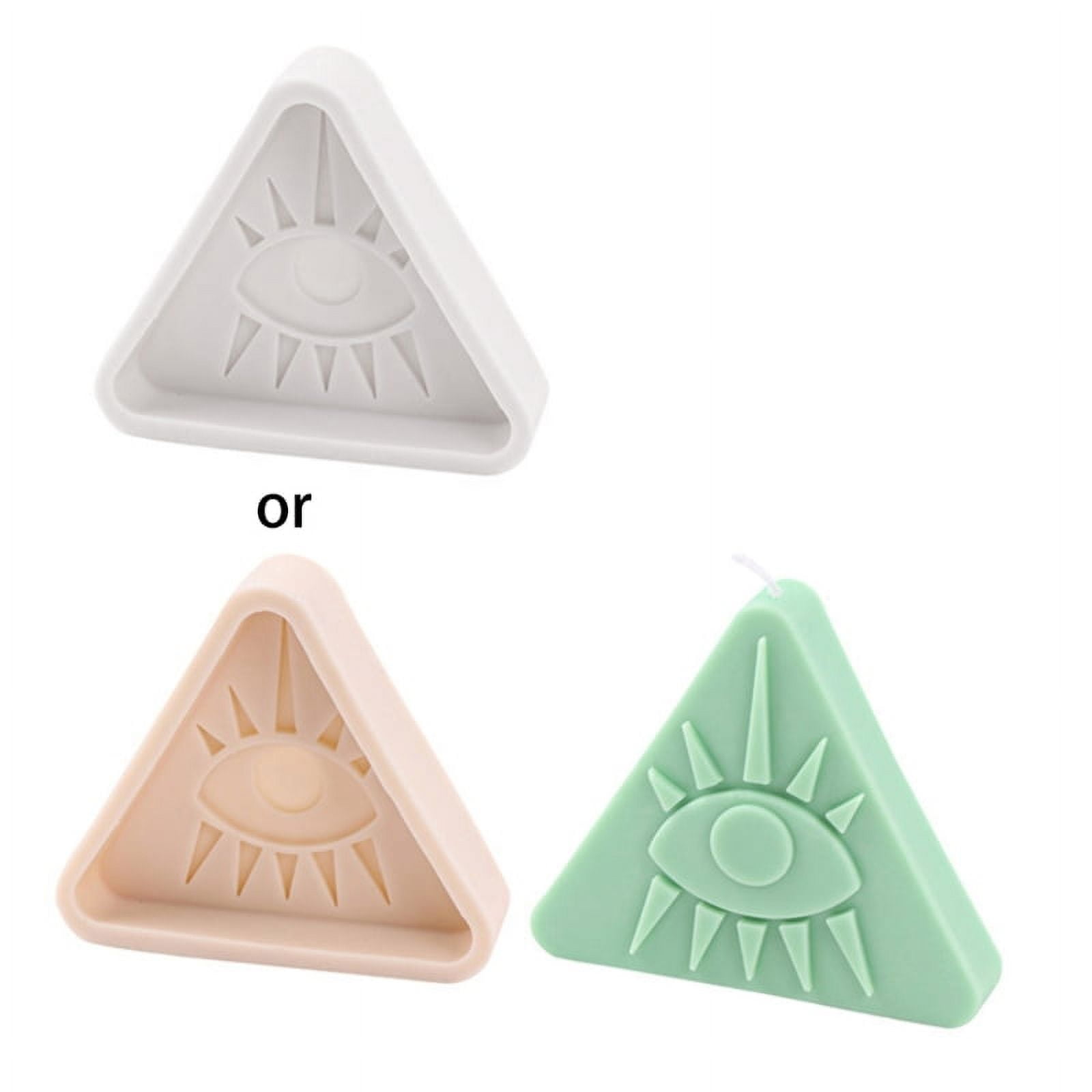 WINDLAND DIY Candle Mold All-Seeing Eye for Triangle Silicone Mold ...
