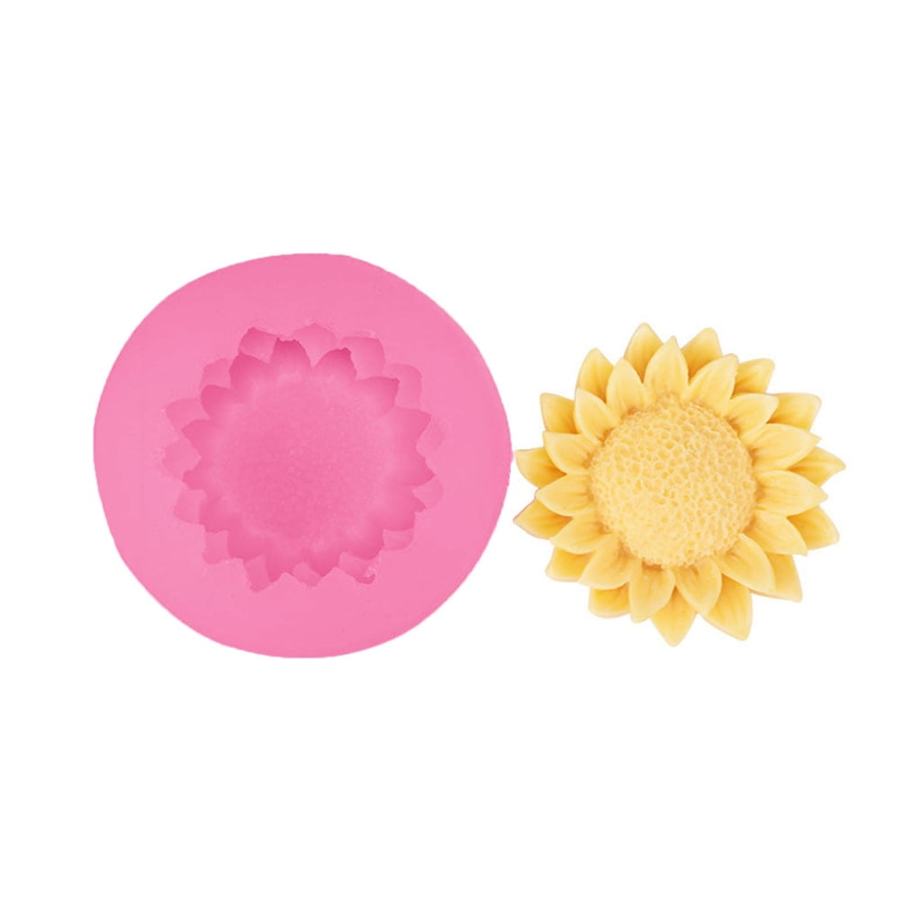 WINDLAND DIY Soap Molds Sunflowers Shape Silicone Material Hand Making ...