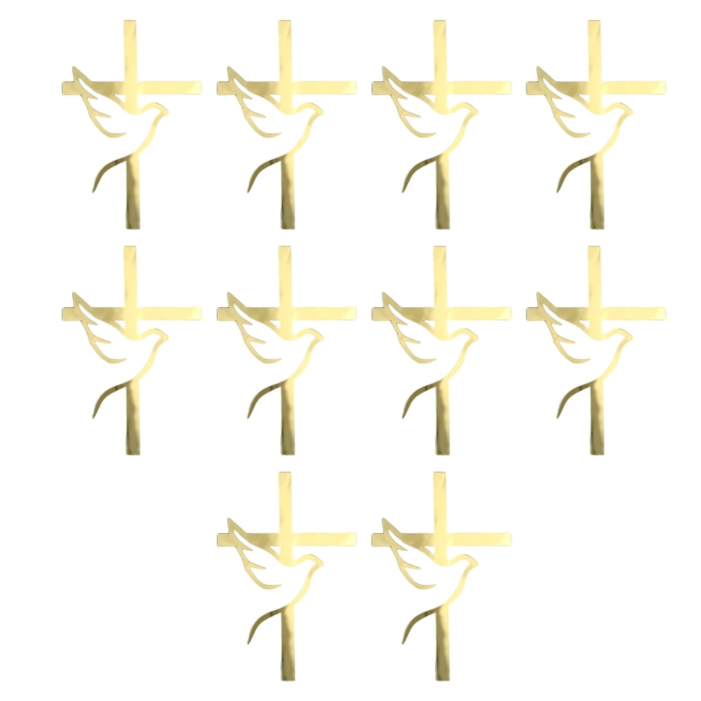 WINDLAND Decorative Plastic Doves Crossed Cake Insert For Celebration ...