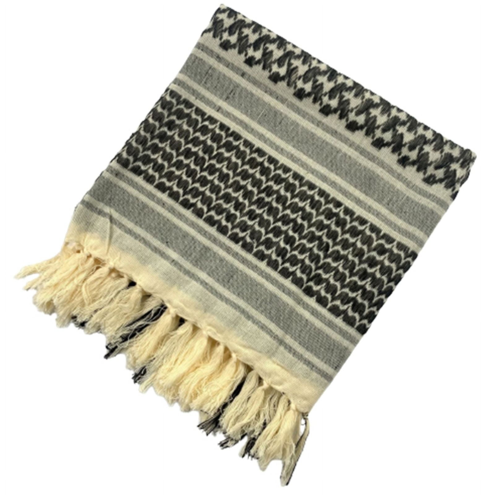 WINDLAND Desert Shemagh Scarf Cotton Arab Headscarf Unisex Keffiyeh ...