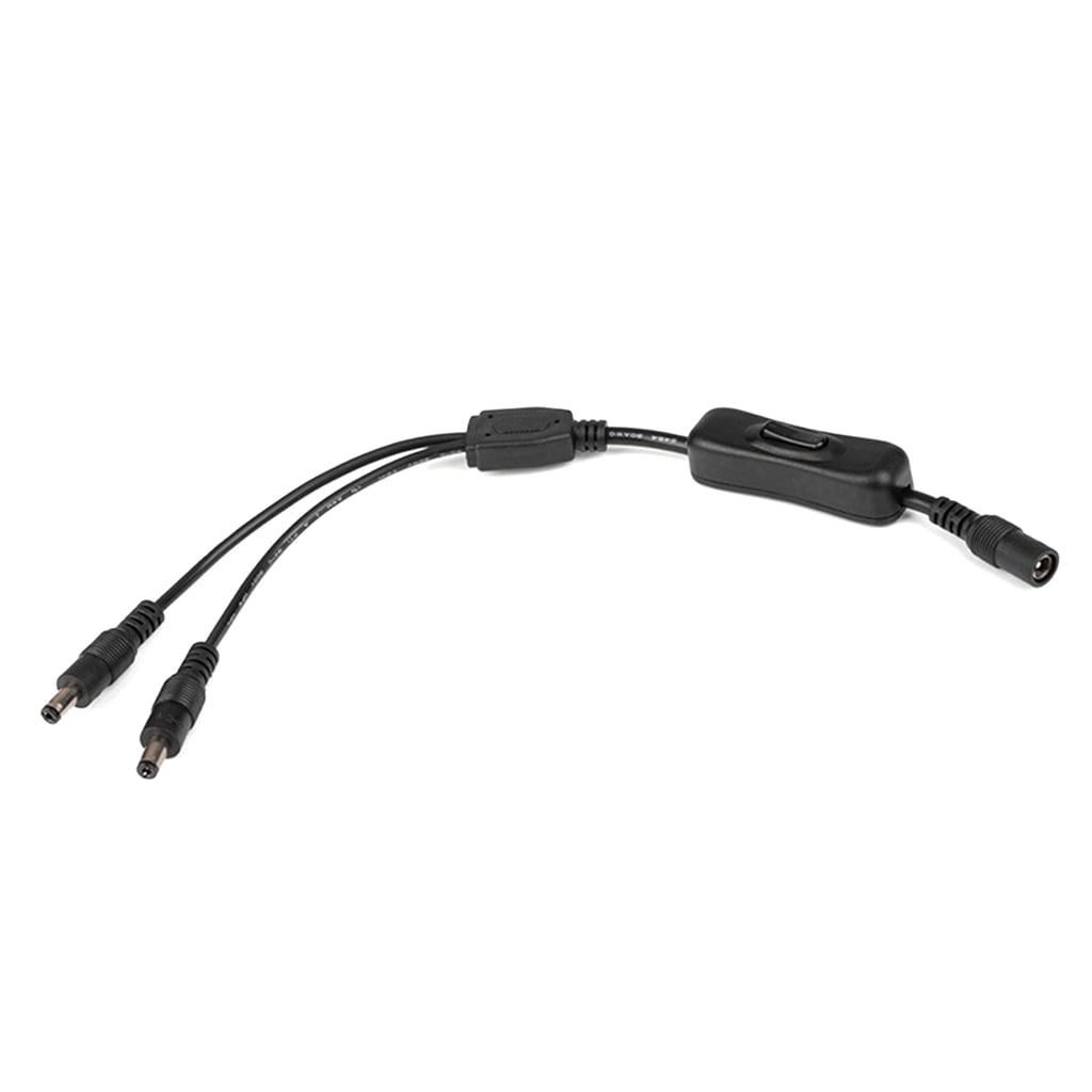 WINDLAND Durable DC5521 Y Splitter Adapter Cord Cable for Security ...