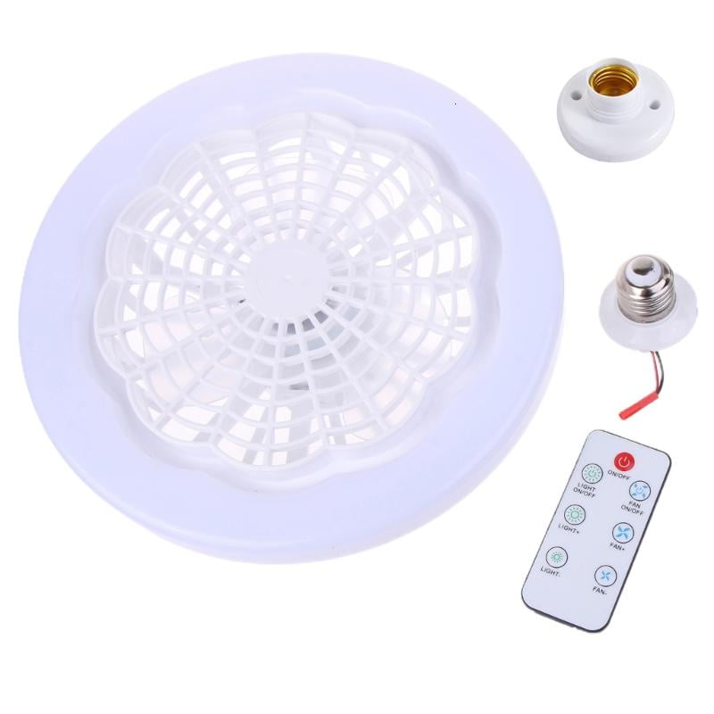 WINDLAND E27 Fan Lamp with Remote & E27 Lamp Holder Ceiling Light for ...