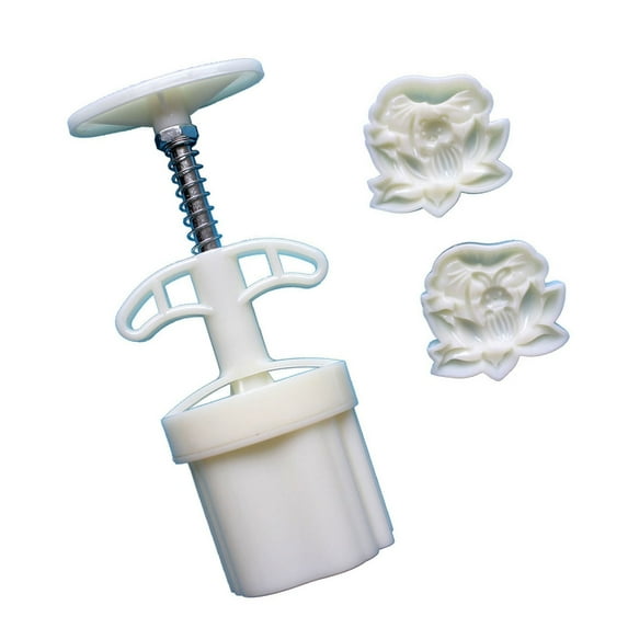 WINDLAND Easy Press Mooncakes Mould 3D Flower Designs Food Safe Baking ...