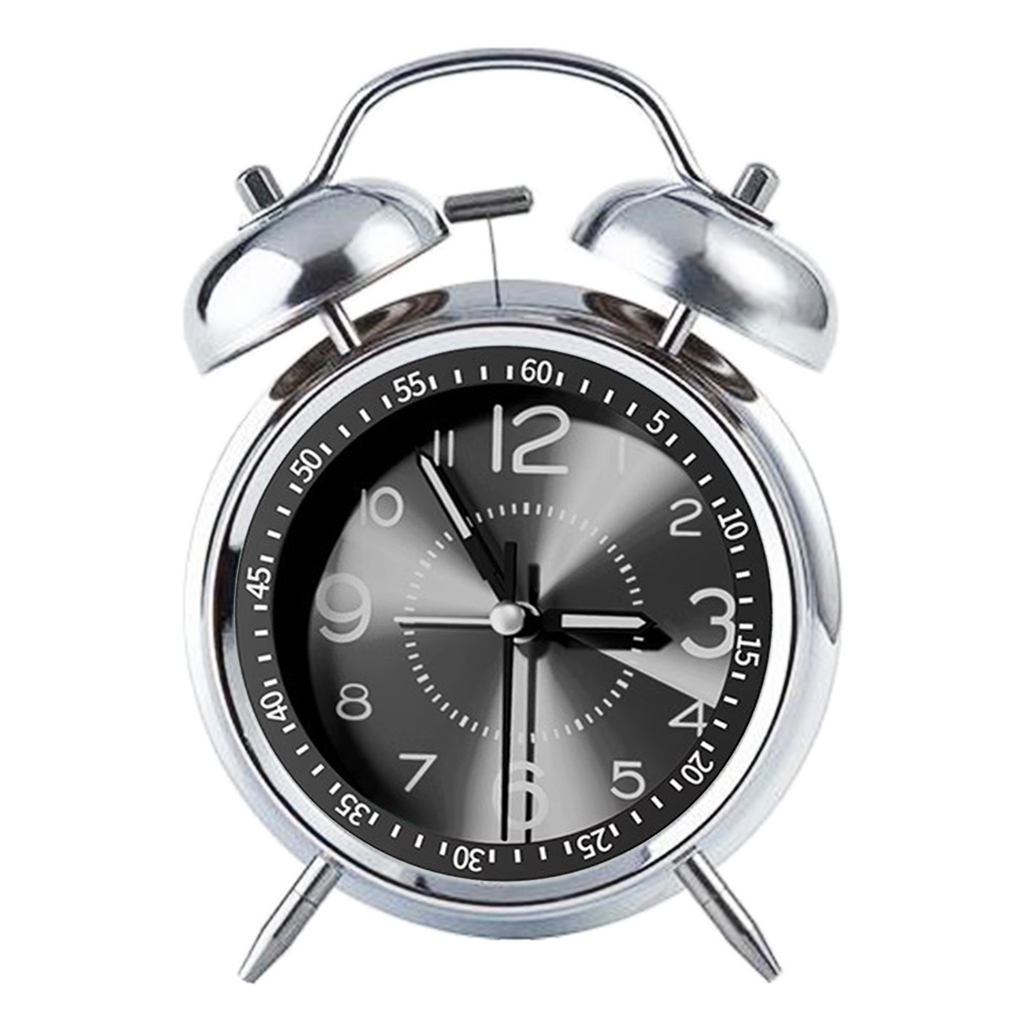 WINDLAND Electronic Desk Alarm Clock Double Bells Mechanical Clock ...