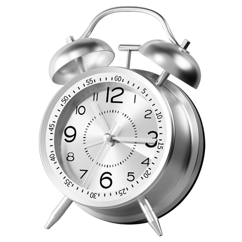 WINDLAND Electronic Desk Alarm Clock Double Bells Mechanical Clock ...