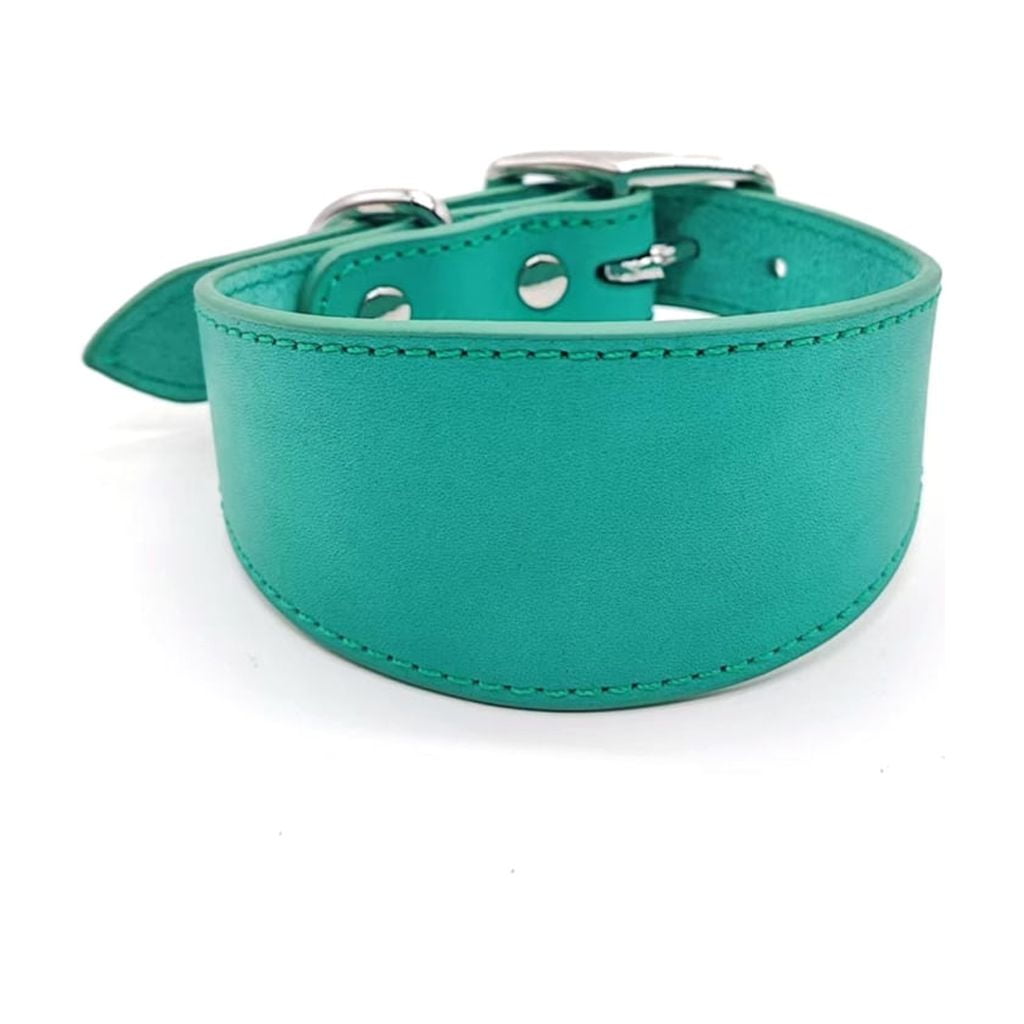 WINDLAND Elegant Dogs Leathers Collar Soft Padding Wide Collars ...