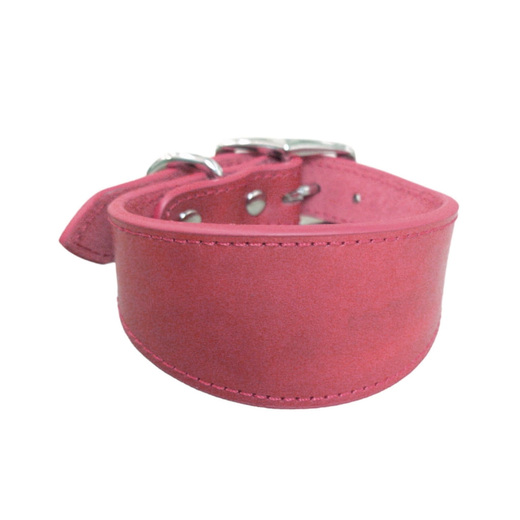 WINDLAND Elegant Dogs Leathers Collar Soft Padding Wide Collars ...
